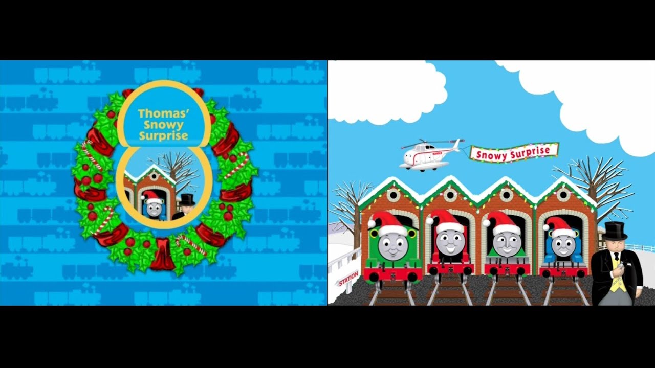 Thomas & Friends Thomas' Snowy Surprise DVD Menu - YouTube