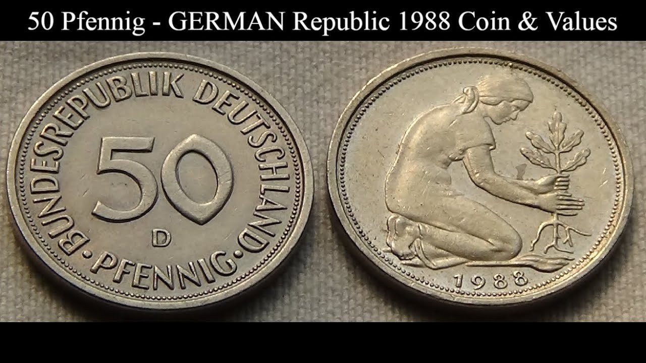 50 Pfennig - GERMAN Democratic Republic 1988 Coin & Values - YouTube