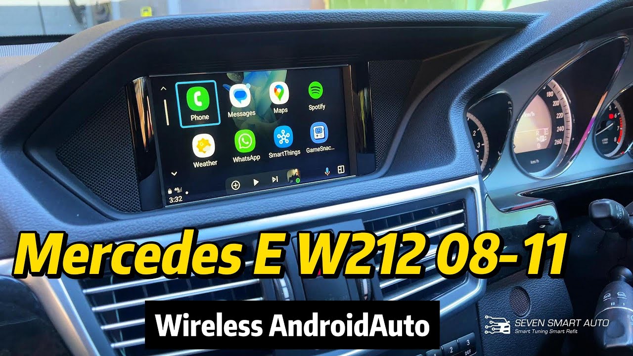 Mercedes E-Class W212 09-11 Retrofitted Wireless Android Auto for 7 ...