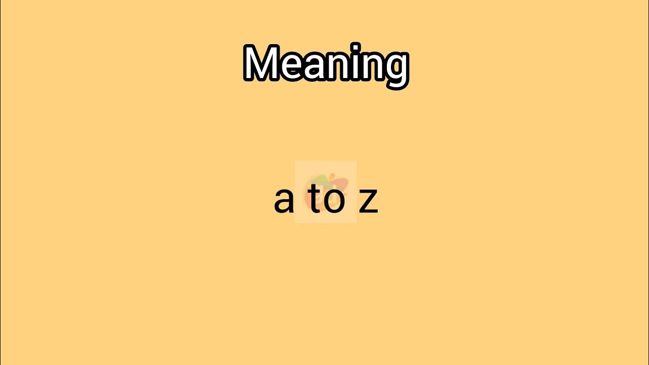 #atoz #a #z meaning in English & Telugu || Googul Dictionary # ...