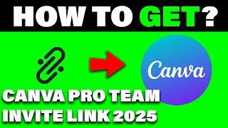 Canva Pro Team Invite Link Canva Pro Invitation Link Canva Pro Free ...