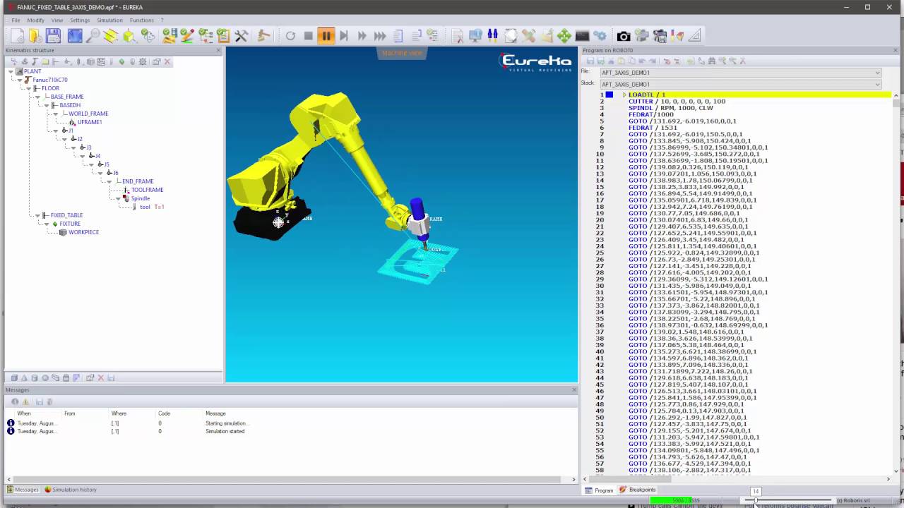 Eureka Robot 3D Printing - YouTube
