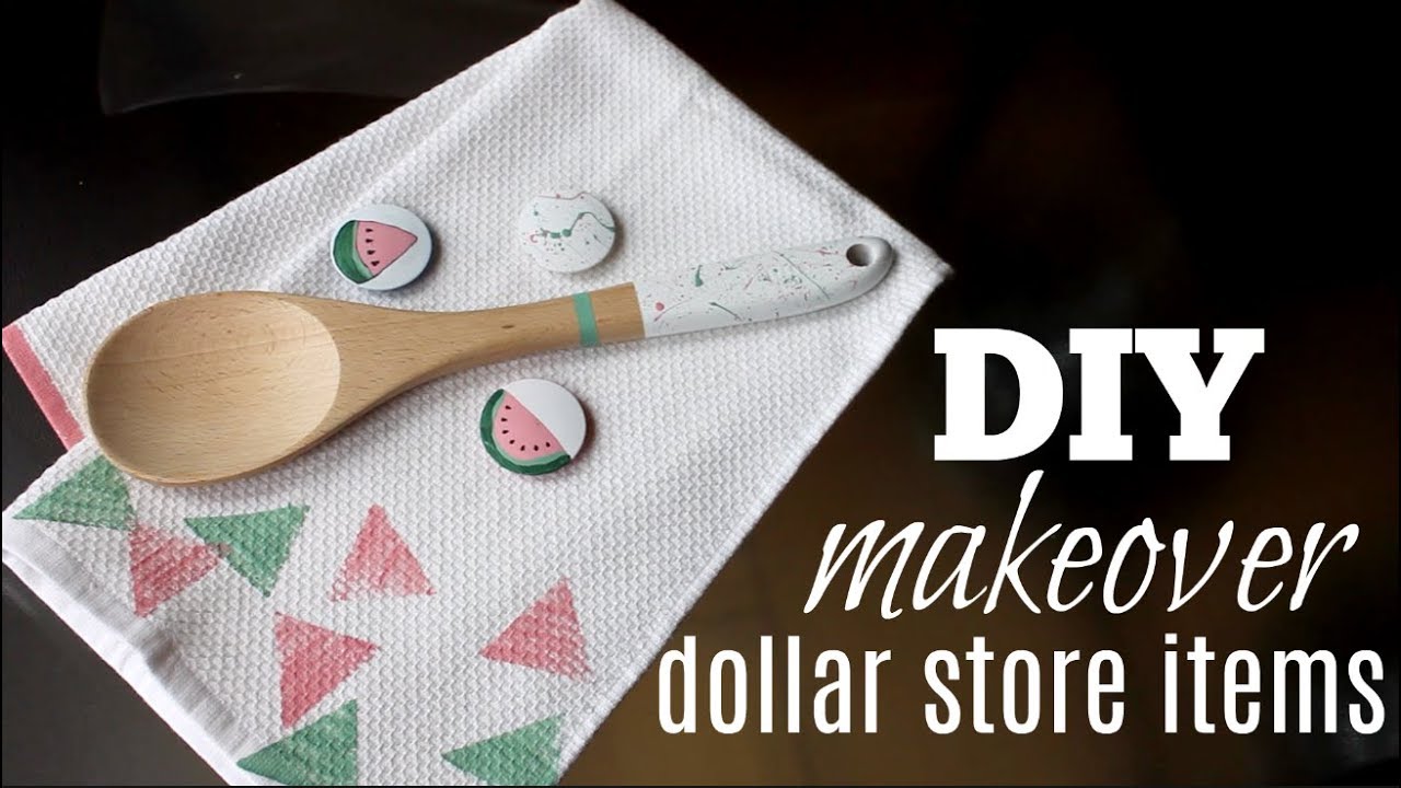 DIY Makeover Dollar Store Items - YouTube