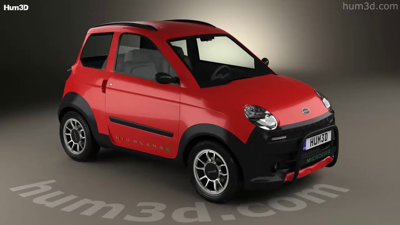 Microcar M.Go Highland X 2019 3D model by 3DModels.org - YouTube