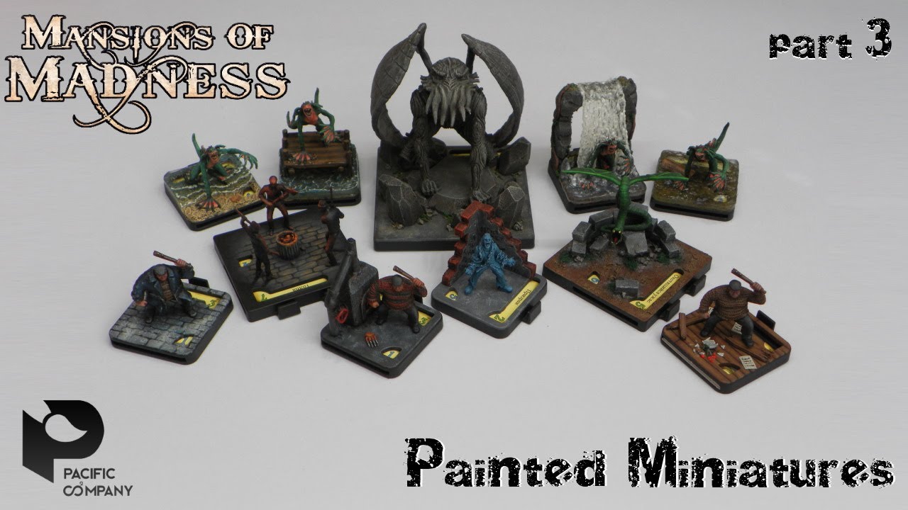 Mansion of Madness. Painted miniatures. Part 3. - YouTube