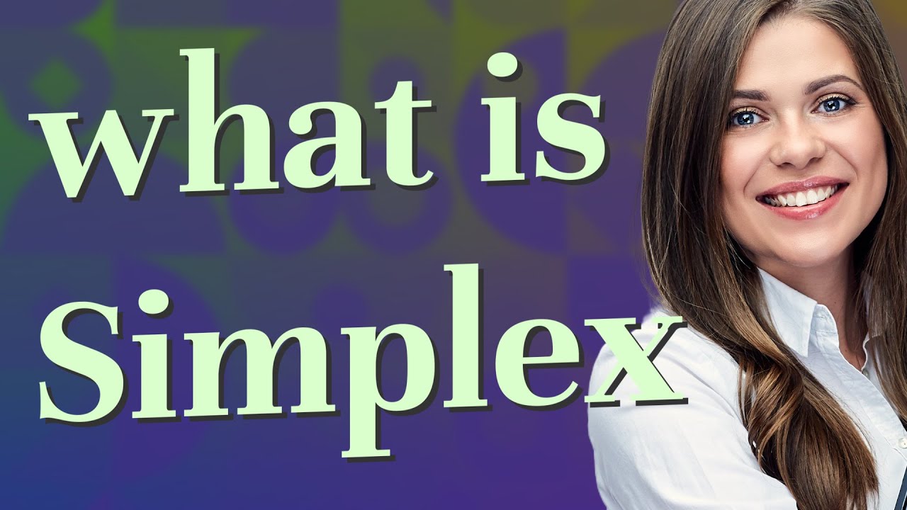 Simplex | meaning of Simplex - YouTube