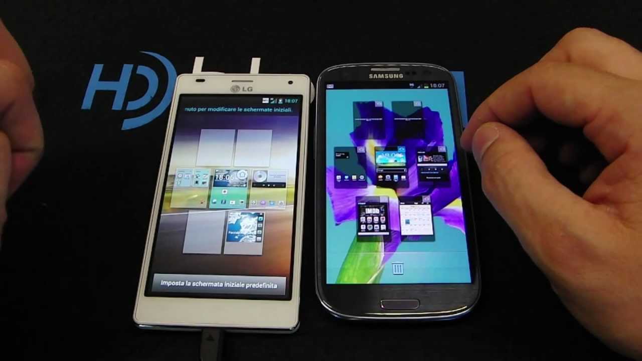 Samsung Galaxy S3 vs LG Optimus 4X - YouTube