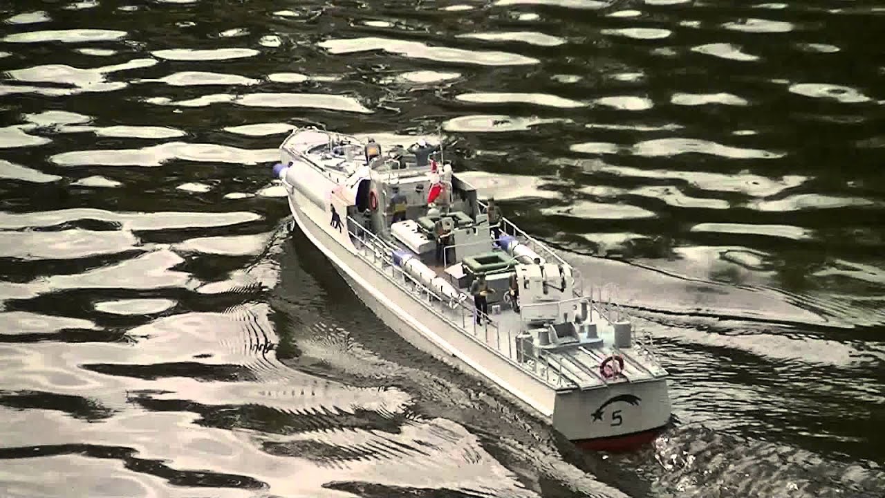 WWII German Schnellboot S 100 RC model - YouTube