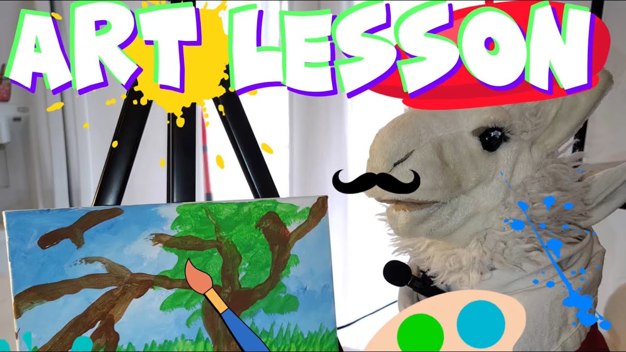 West Gets an Art Lesson - Painting Tutorial for Children - YouTube
