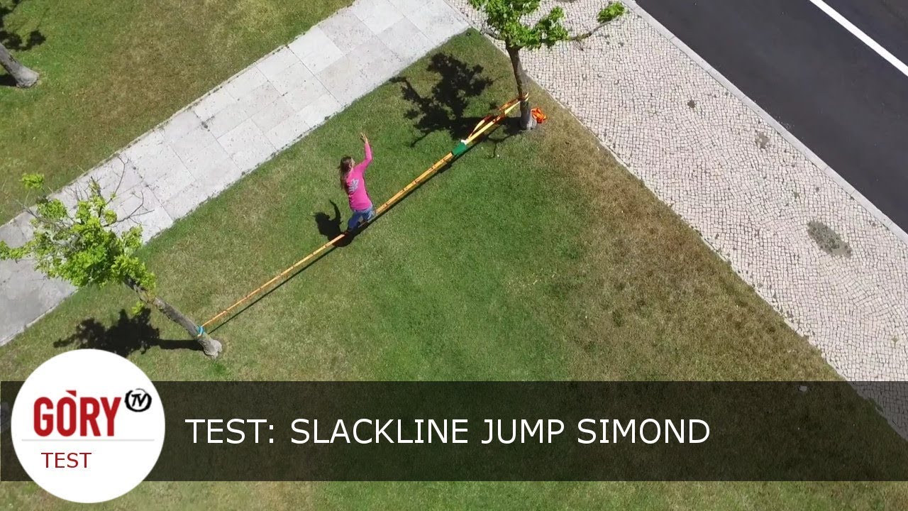 Test Slackline Jump Simond - YouTube