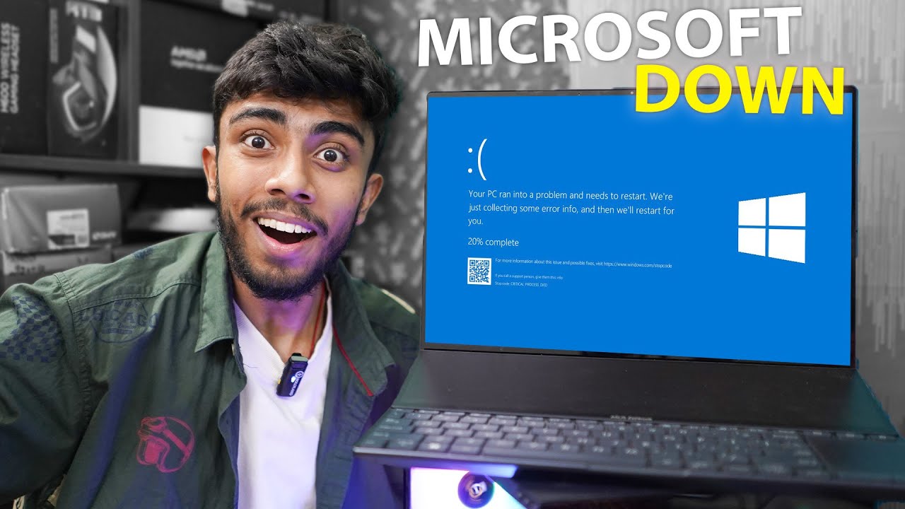 Microsoft Server Crash! 🤯 Windows BlueScreen Error! What To Do? Biggest Server Crash - YouTube