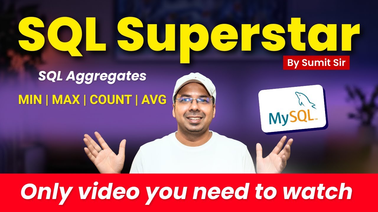 Master SQL Aggregates: MIN, MAX, COUNT, AVG With Examples - YouTube