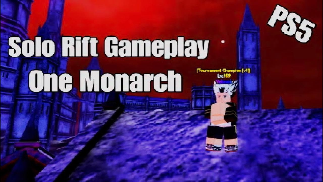 Solo Rift Gameplay with ONE MONARCH | Anime Vanguards Roblox - YouTube