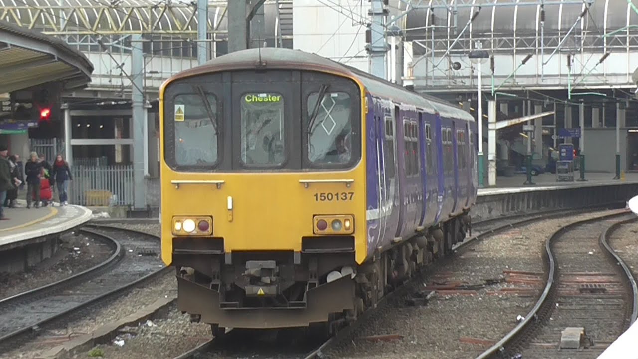 Northern Rail 150137 Departs Manchester Piccadilly For Chester - YouTube