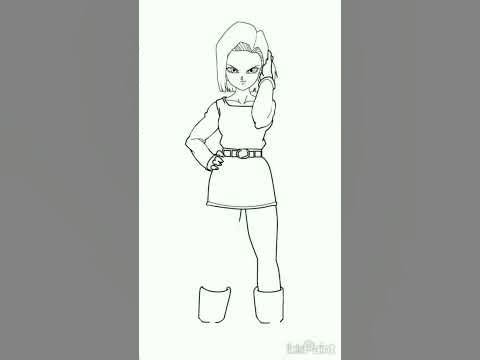 How To Draw Android 18 | Step By Step | Dragon Ball. #art #shorts - YouTube
