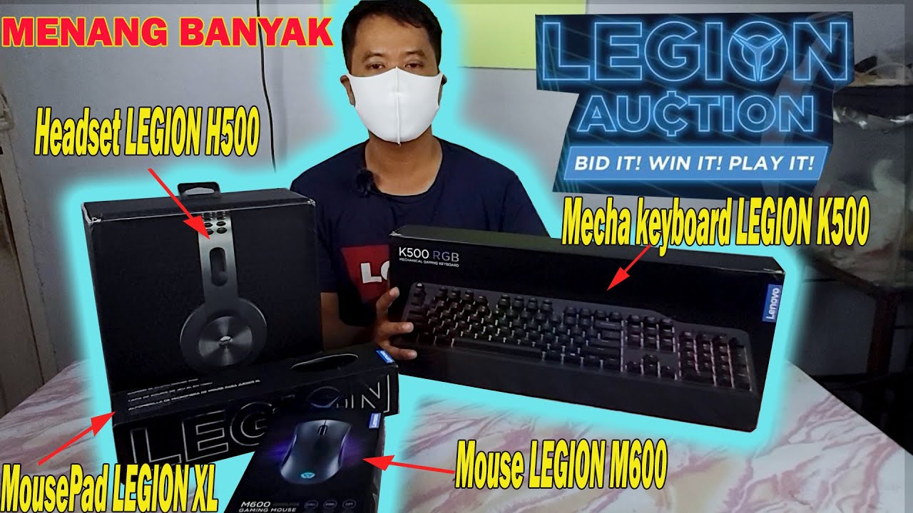 ‼️UNBOXING GAMING KIT DARI LENOVO LEGION 🥳, KEYBOARD K500⌨,MOUSE M600🖱 ...