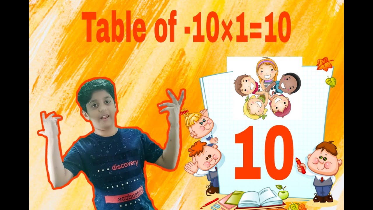 Learn Multiplication table of 10 !!! table of 10 - YouTube
