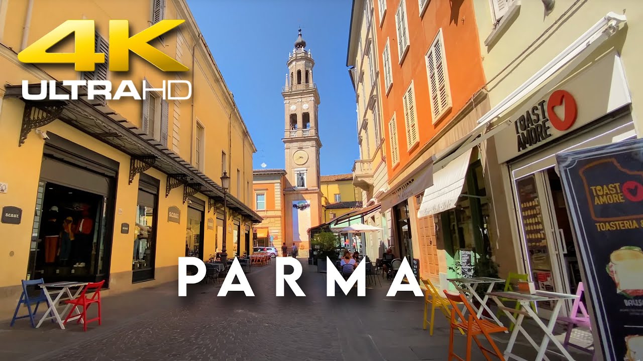 4K WALK in PARMA Italy 🇮🇹 // Short relaxing walk in the heart of the ...