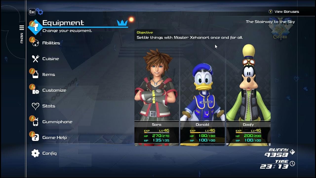 KH3 Menu screen - YouTube