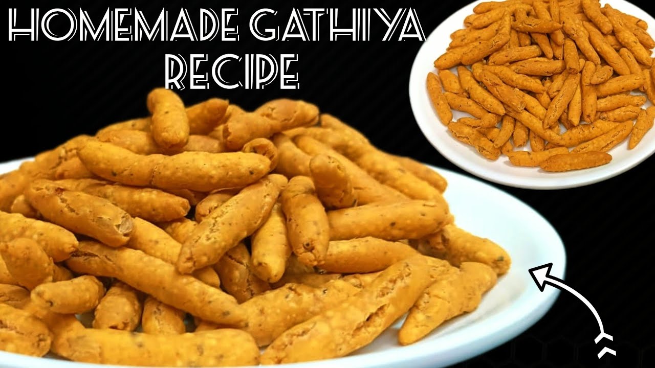 this secret recipe of making spicy gathiya at homewithout machine and ...