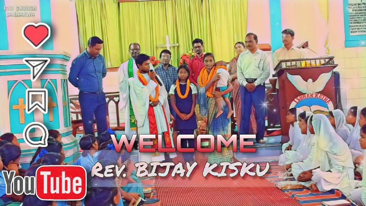 नए पादरी Rev. Bijay kisku की speech ( barharwa church ) 27/10/24 # ...