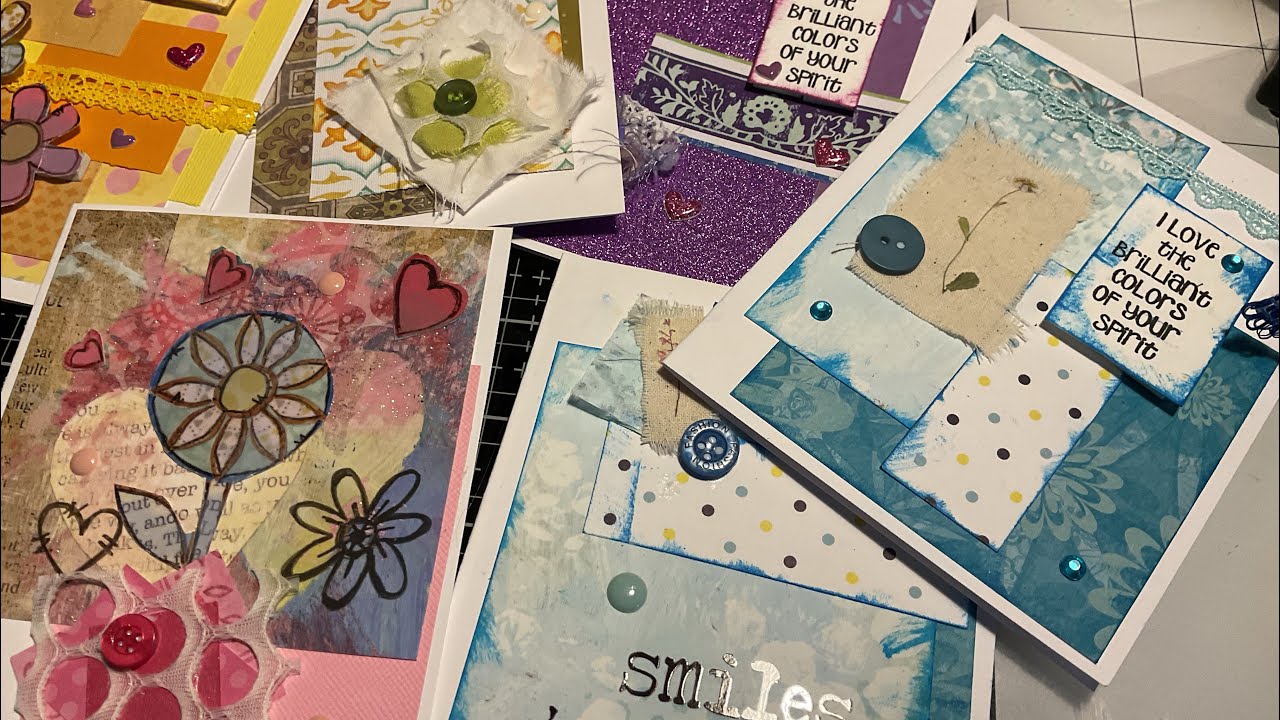 Art Junkie Live Making Colorful Cards - YouTube