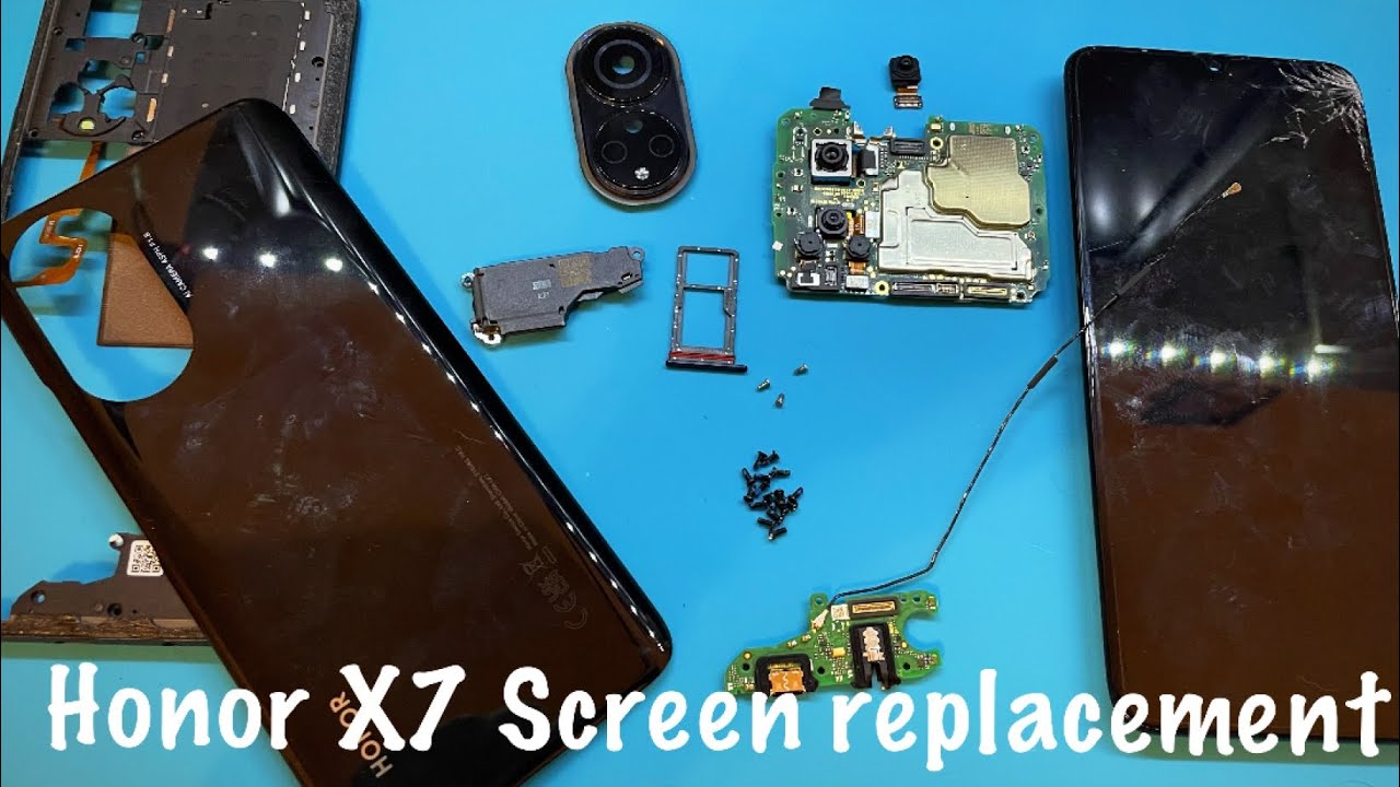 How to change LCD Honor X7 - YouTube