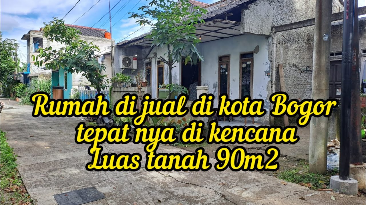 rumah di jual di kota Bogor tepat nya di kencana - YouTube