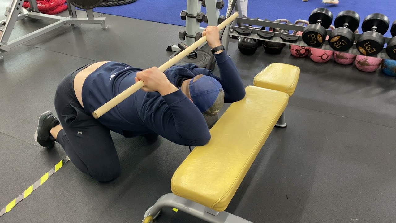 Bench T Spine Mobilization - YouTube