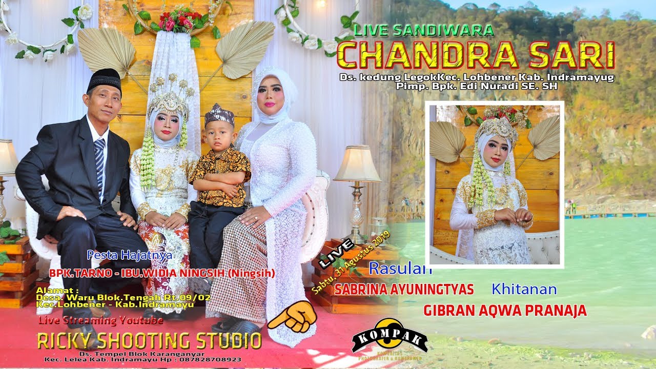 🔴Live Streaming Sandiwara ''CHANDRA SARI'' || 31 Agustus 2019 || Waru ...