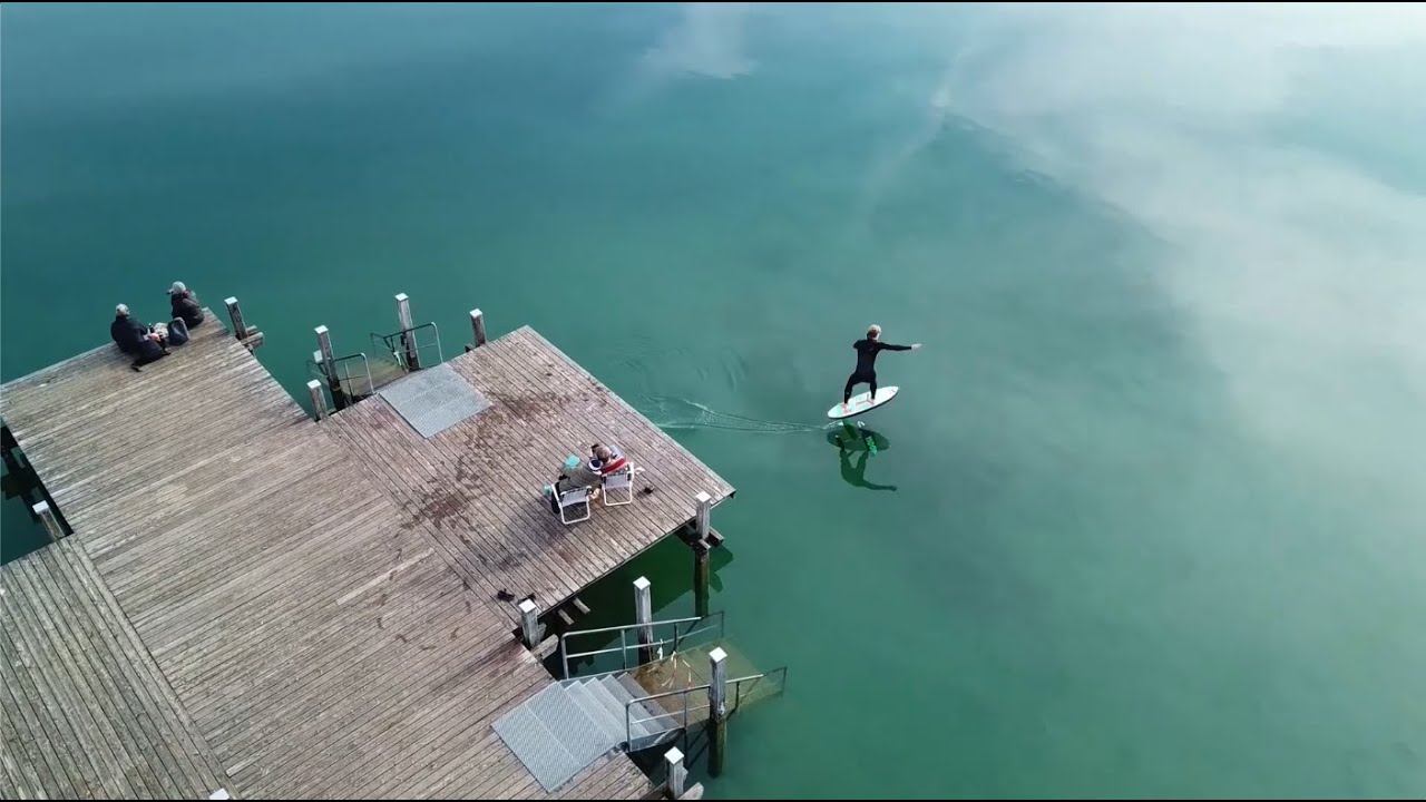 Ambassador Matthias Reiff Dockstart Foiling Woerthsee - YouTube