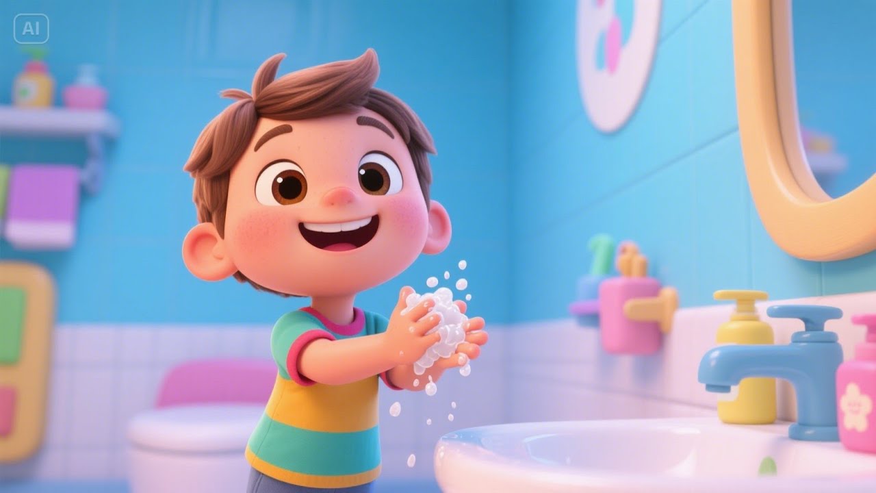 Wash Your Hands – Happy Soap Song | Fun Hygiene Song for Kids | Sing ...