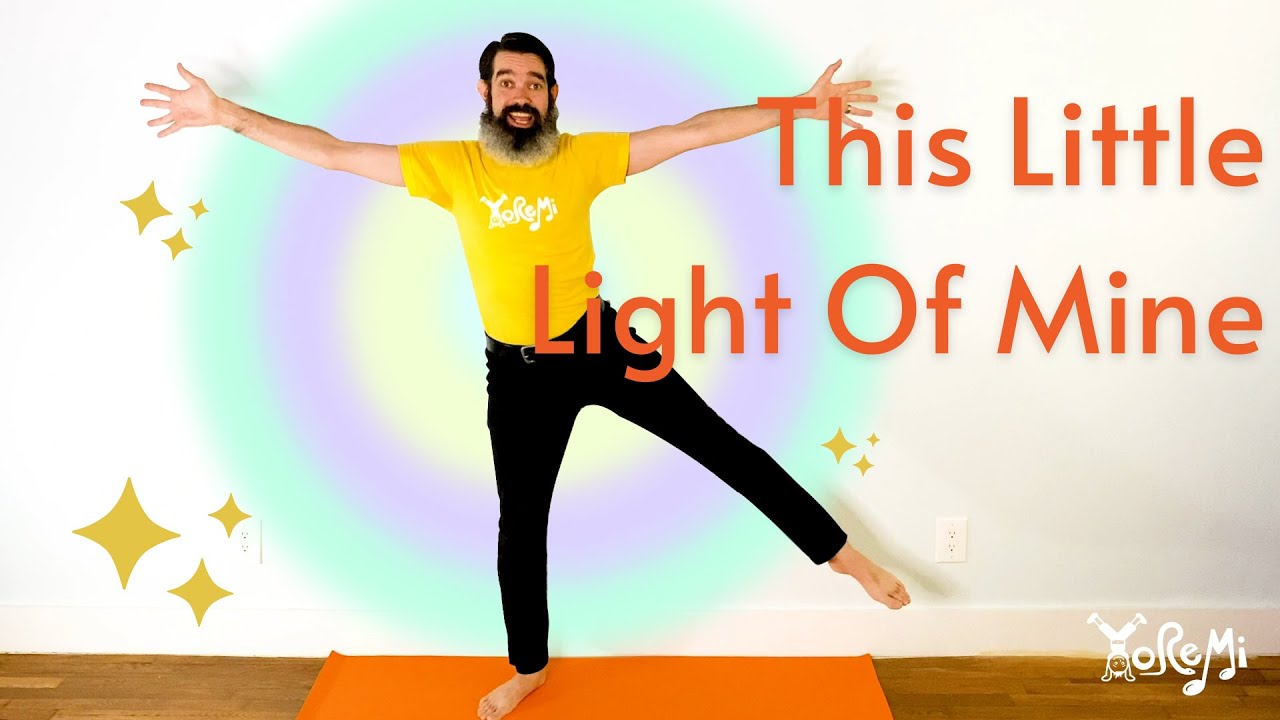 This Little Light of Mine (Star Pose & Sing Along | Kids Yoga, Music ...