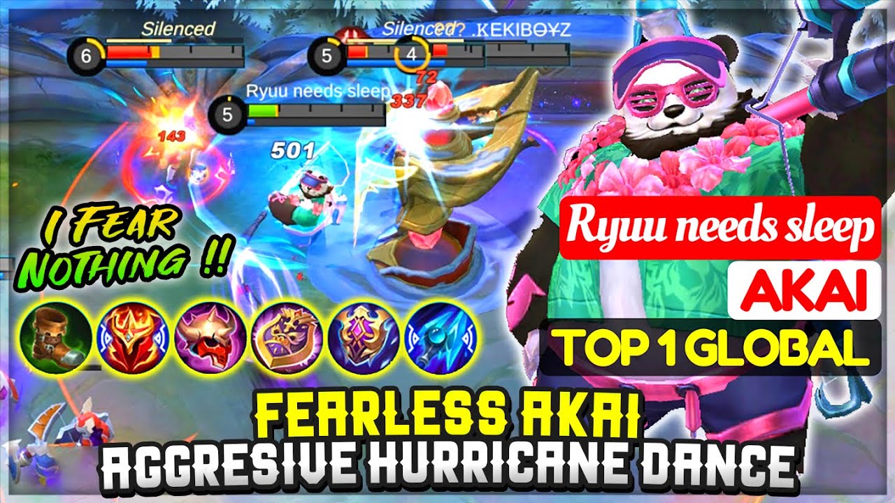 Insane Fearless Tank, Aggresive Hurricane Dance [ Top 1 Global Akai ...