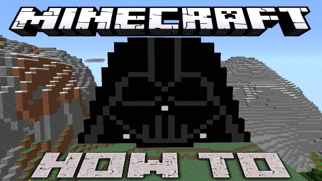 Minecraft ~8 Bit~ HOW TO : Darth Vader ~Starwars~ ( Tutorial ) /W ...