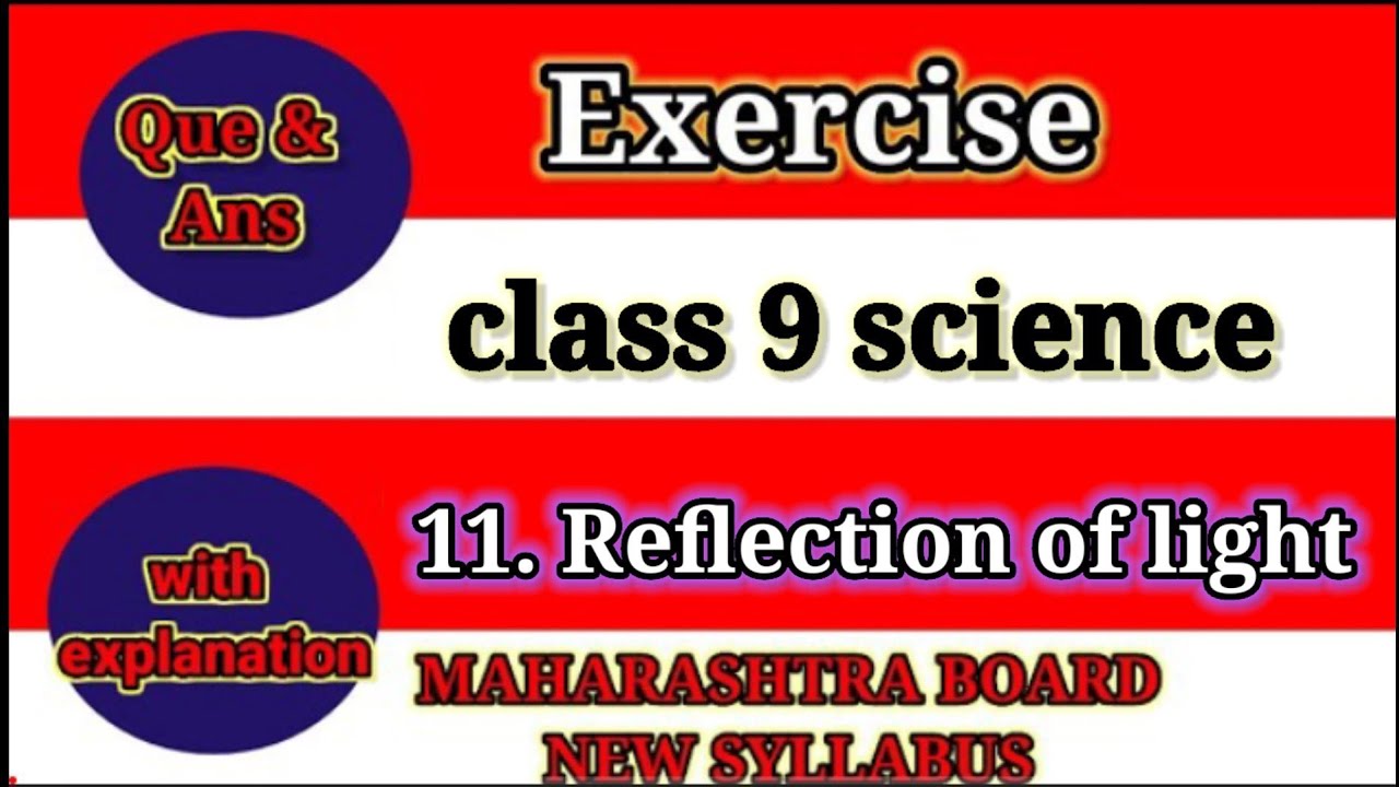Exercise class 9 science chapter 11 reflection of light | Exercise ...
