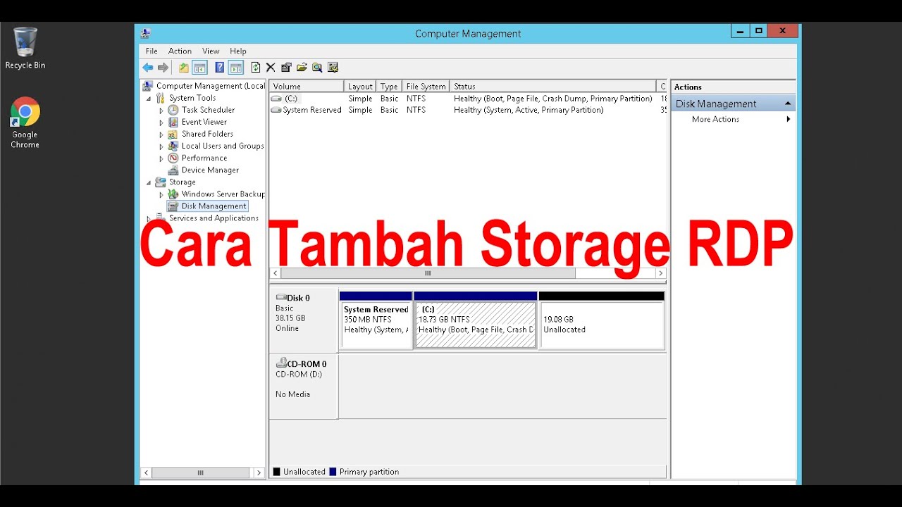 Cara Menambahkan Storage RDP - YouTube
