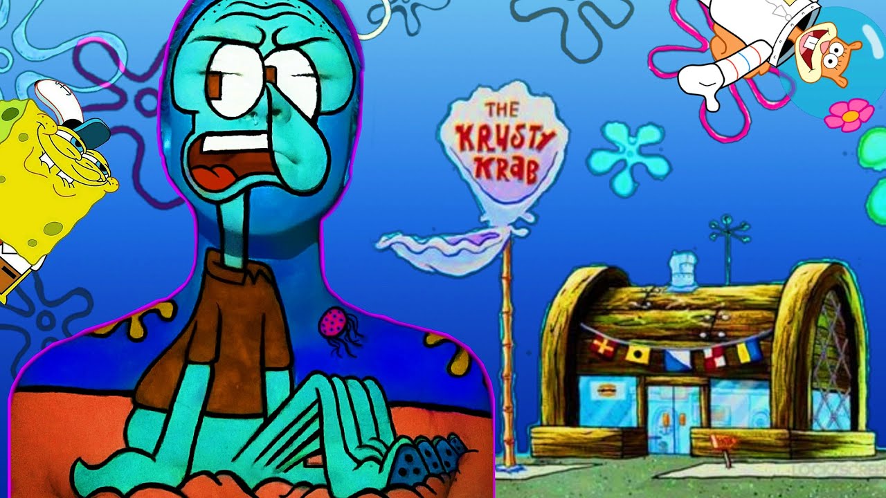 LULA MOLUSCO - Maquiagem Artística (Bob esponja) - YouTube