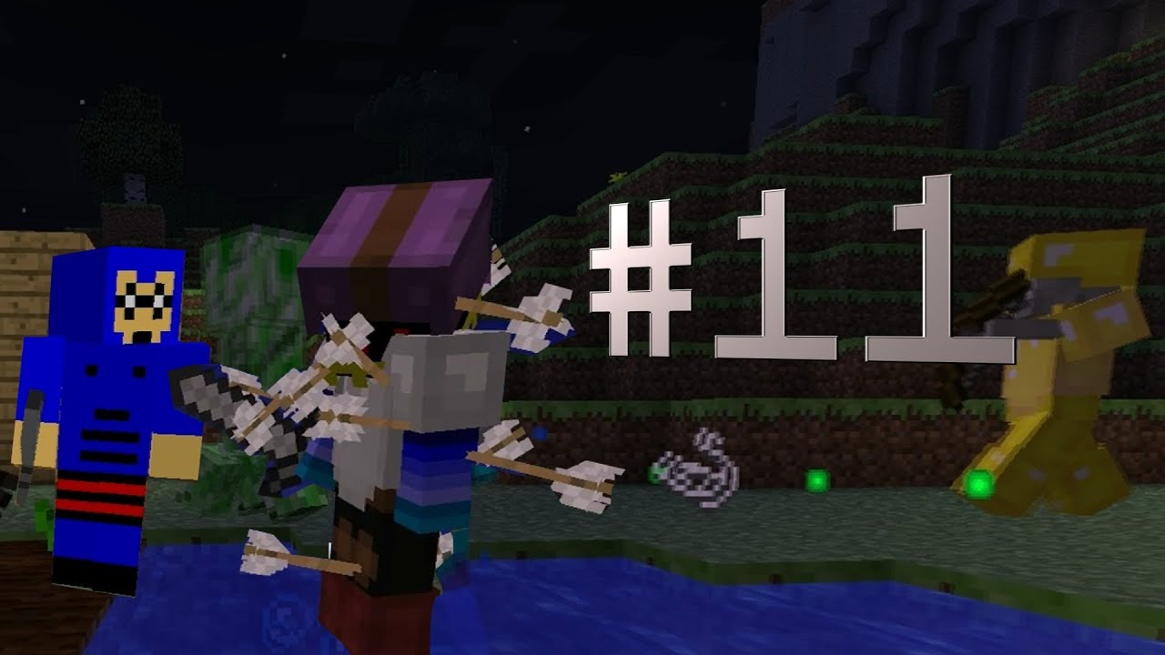 Minecraft Ep11 - Skeleton with Golden armor - YouTube