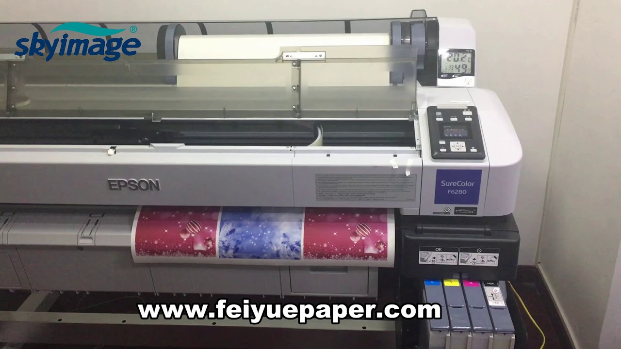 Epson SureColor F6200 Printer Printing with the 120gsm Sublimation ...