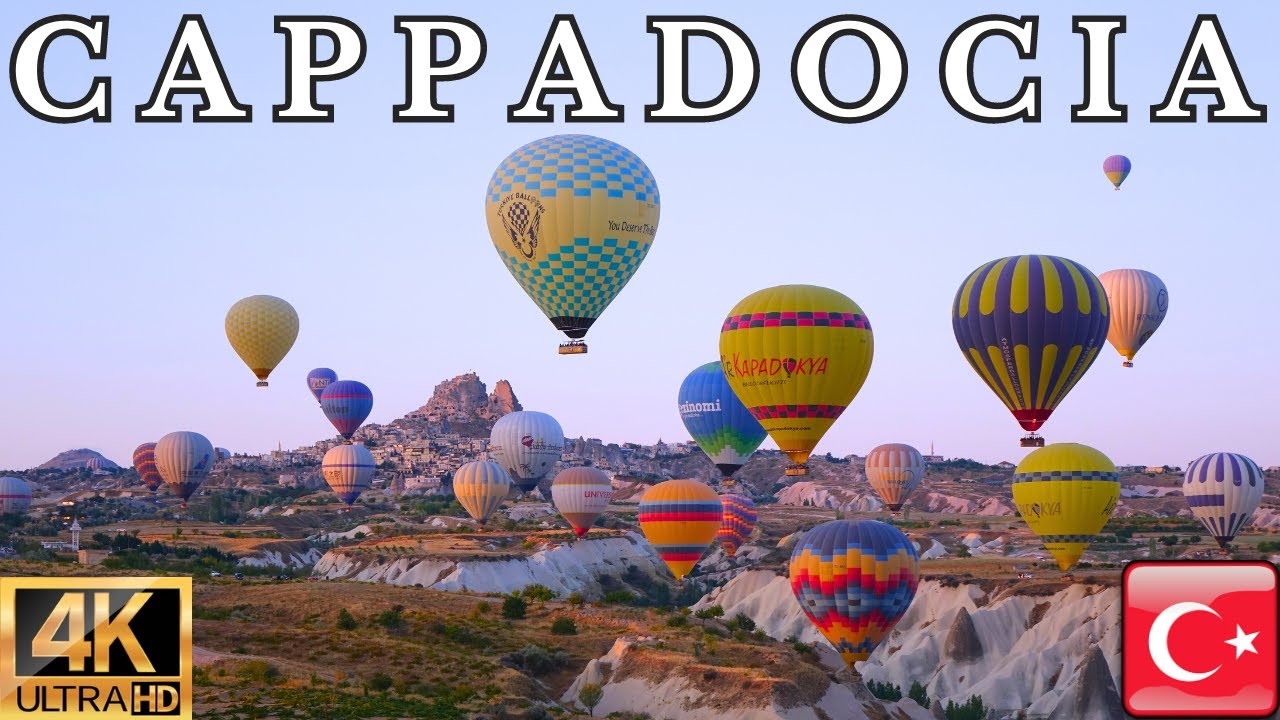 4K VIDEO FLYING OVER Cappadocia of Turkey BEST PLACES TO VISIT - YouTube