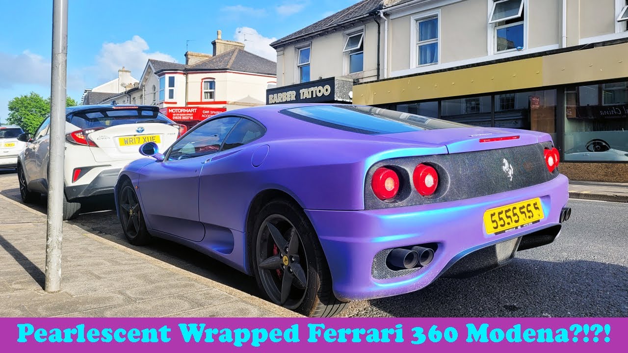 Wrapped Ferrari 360 Modena Walkaround!!! - YouTube