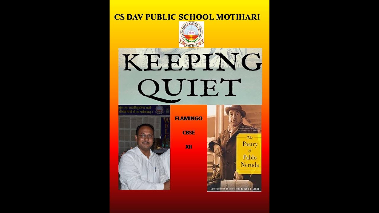 KEEPING QUIET - POEM- ENGLISH - CLASS - XII - YouTube