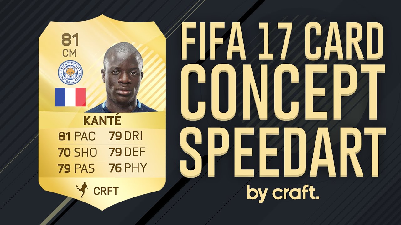 FIFA 17 Concept Card Speedart - By Craft - YouTube