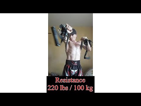 100 kg / 220 lbs resistance bands (BOXING STYLE) - YouTube
