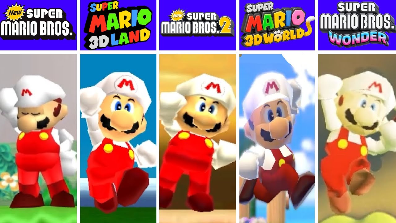 Evolution of Super Mario 64 Fire Flower in Super Mario Games And Fan ...
