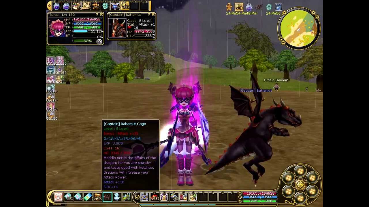 Flyff v20 - Mentalist Meteo Bike (Green) - YouTube