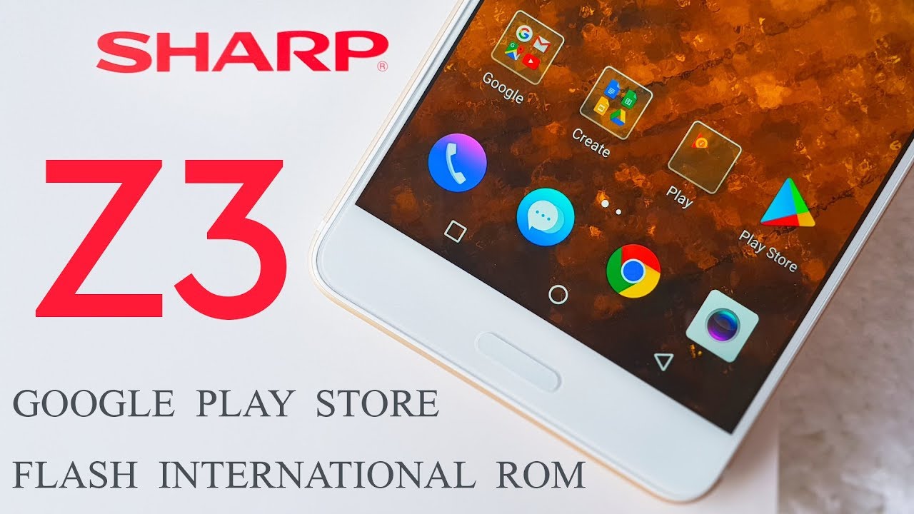 Sharp Z3 - Flash International ROM and Google Services - YouTube
