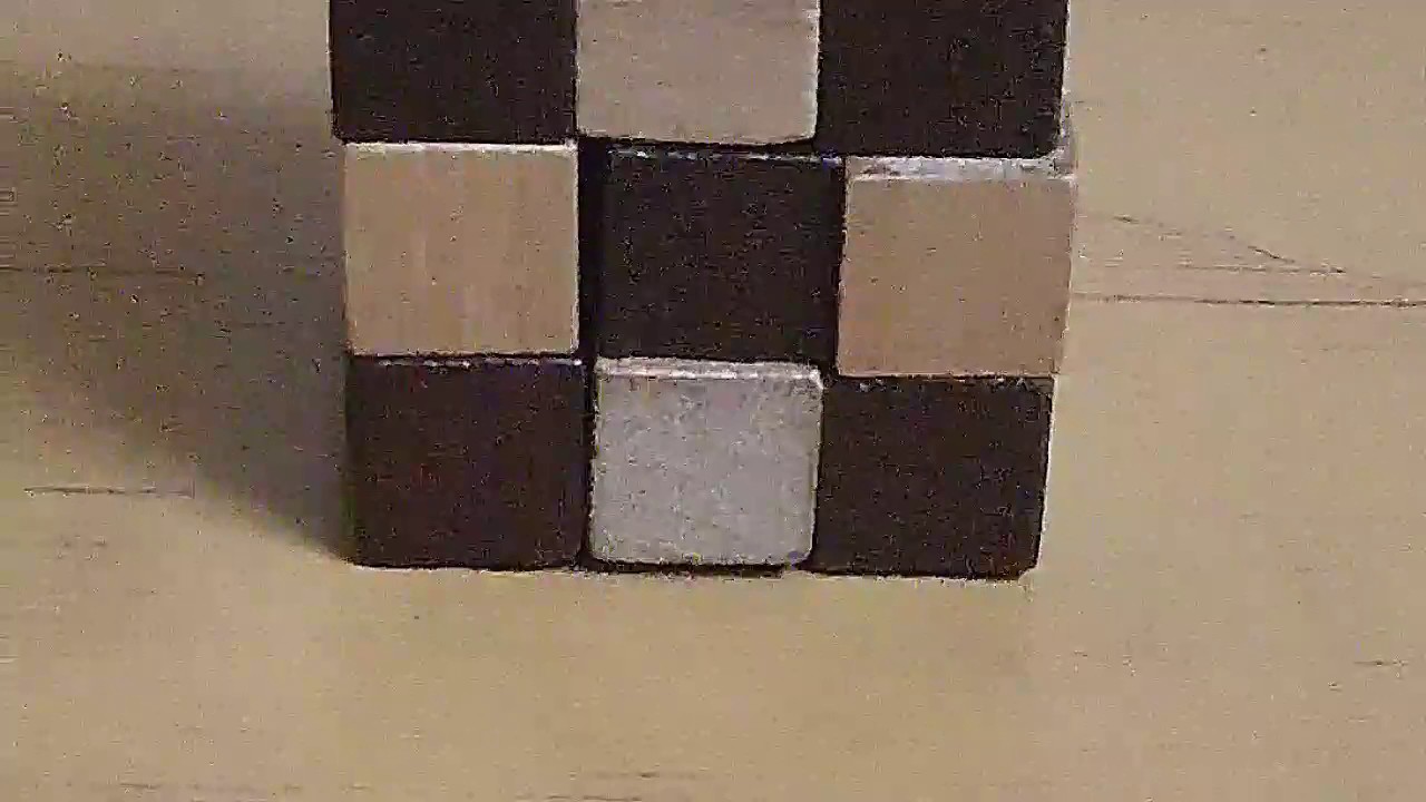 String cube solving in less than 10 min - YouTube