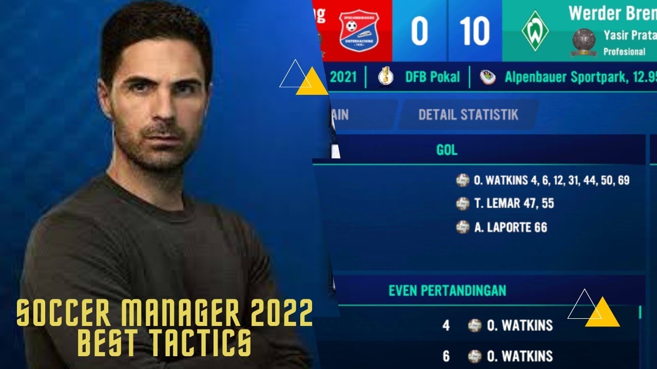 Auto Win Soccer Manager 22 Best Tactics 3-5-2 - YouTube